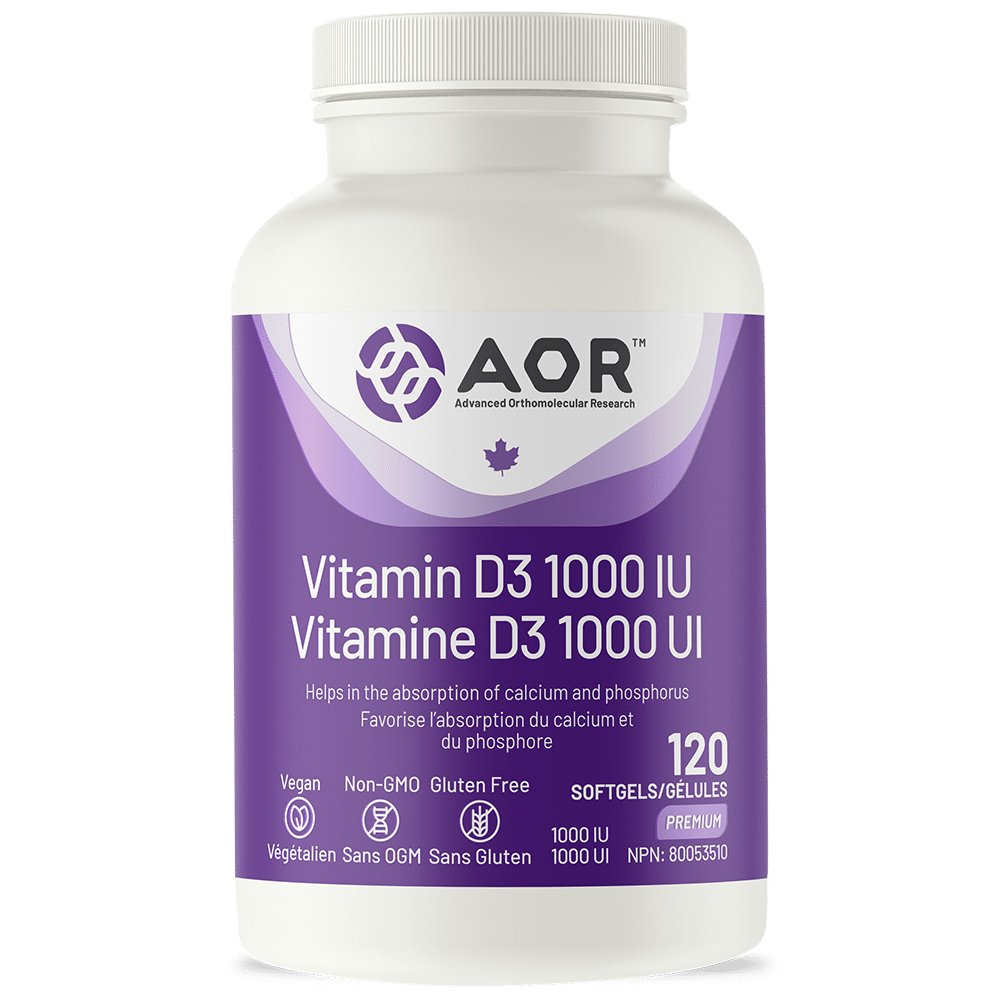 Vitamine D3 1000IU (Gélule) - Advanced Orthomolecular Research